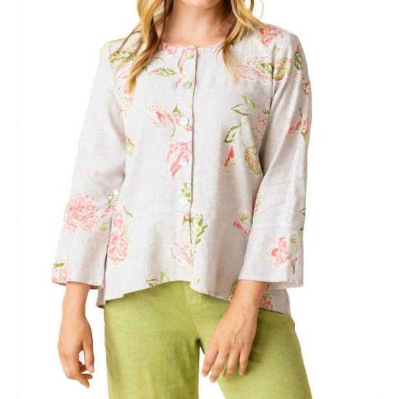Habitat | Tops | New Habitat Linen Bloomer Ali Jacket In Oatmeal | Poshmark